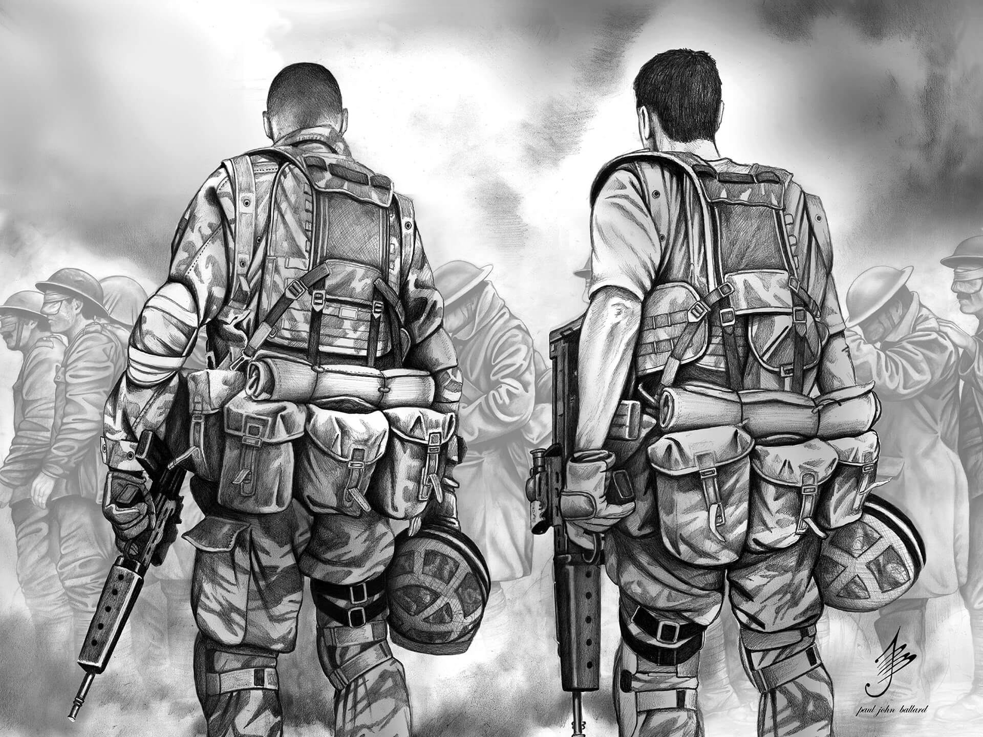 Military Artwork by Paul John Ballard